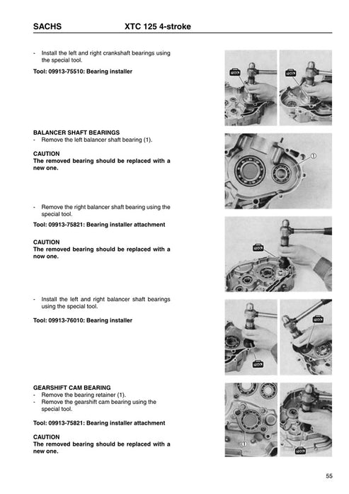 2002on Sachs XTC 125 XTC125 125 4stroke Service Manual – retro ...