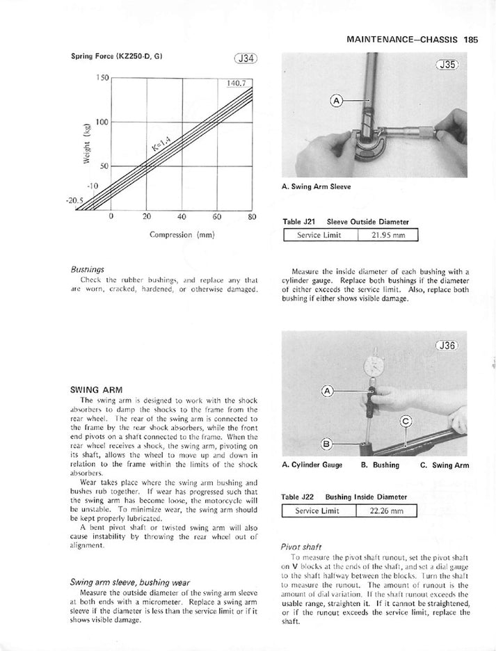 1980-1983 Kawasaki KZ250 Z250 C Single Cylinder Service Manual – retro ...