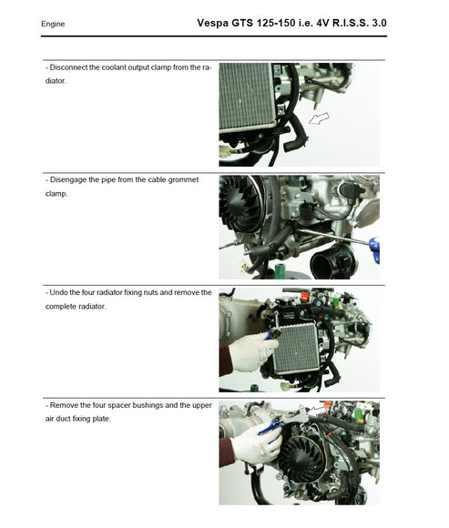 2020 on Vespa GTS125 GTS 125 Euro5 Scooter Service Manual – retro ...