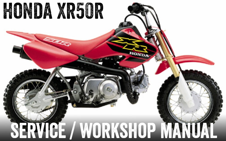 2000-2003 Honda XR50 R XR50R Enduro Motocross Service/Workshop Manual ...