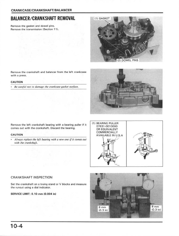 1986-1995 Honda XR250 Motocross Service/Workshop Manual – retro ...